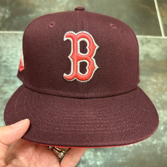 New Era | Accessories | Ht34 New Era Boston Red Sox Maroon Lava Red ...